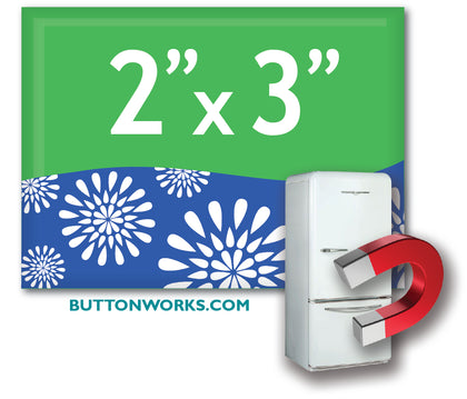 Custom Fridge Magnets 2x3 inch Square Button | Buttonworks ...