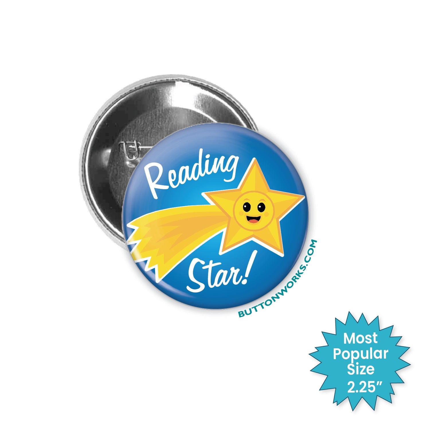 Reading Star - stock # 620 – Buttonworks.com